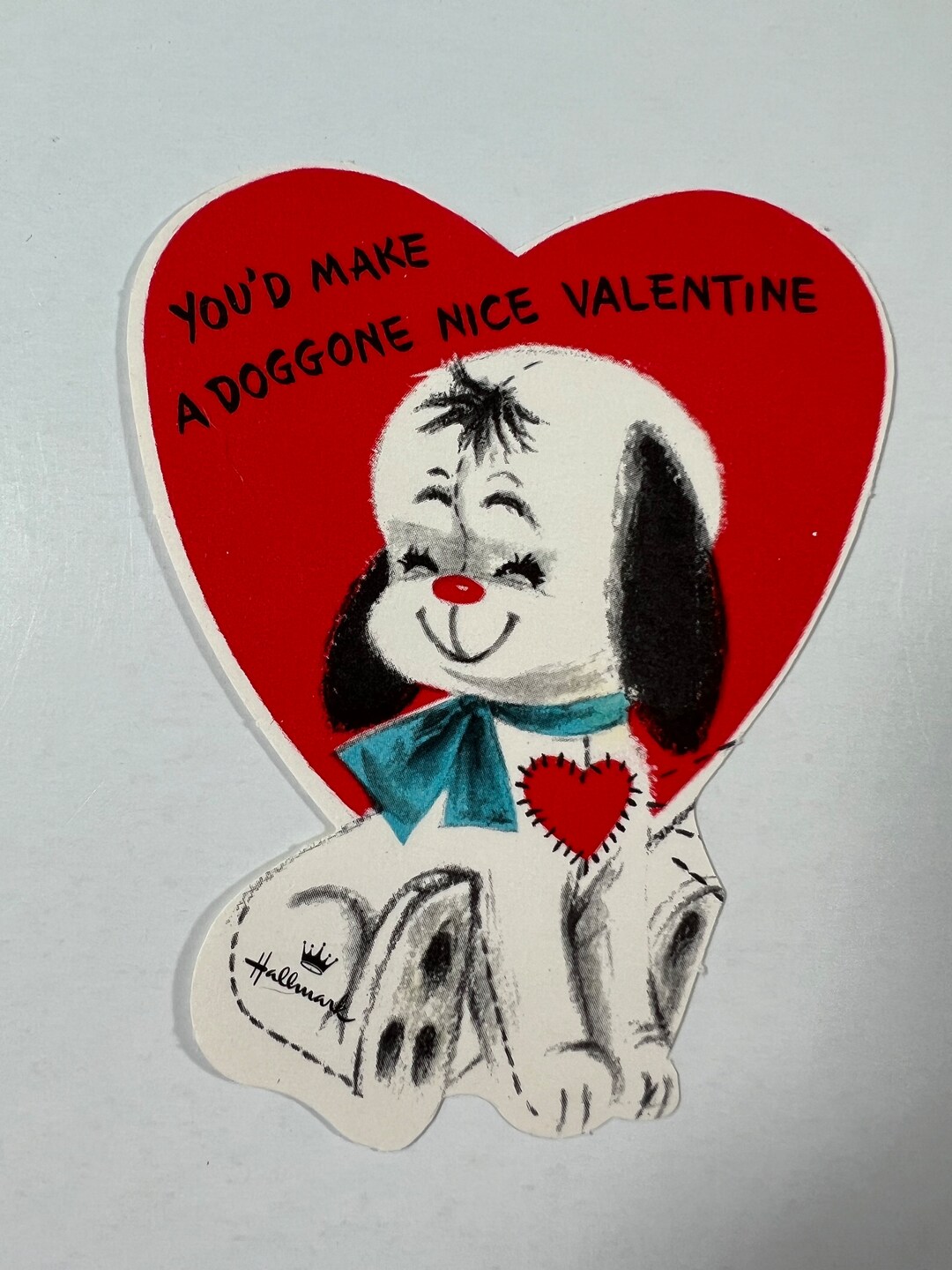 Vintage Puppy Dog Hallmark Valentine Greeting Card - “you’d Make A ...