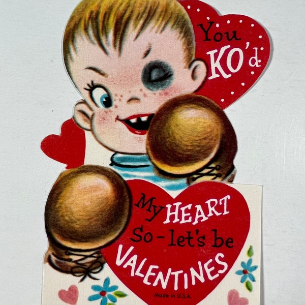 Wrestling Valentines Card - Etsy