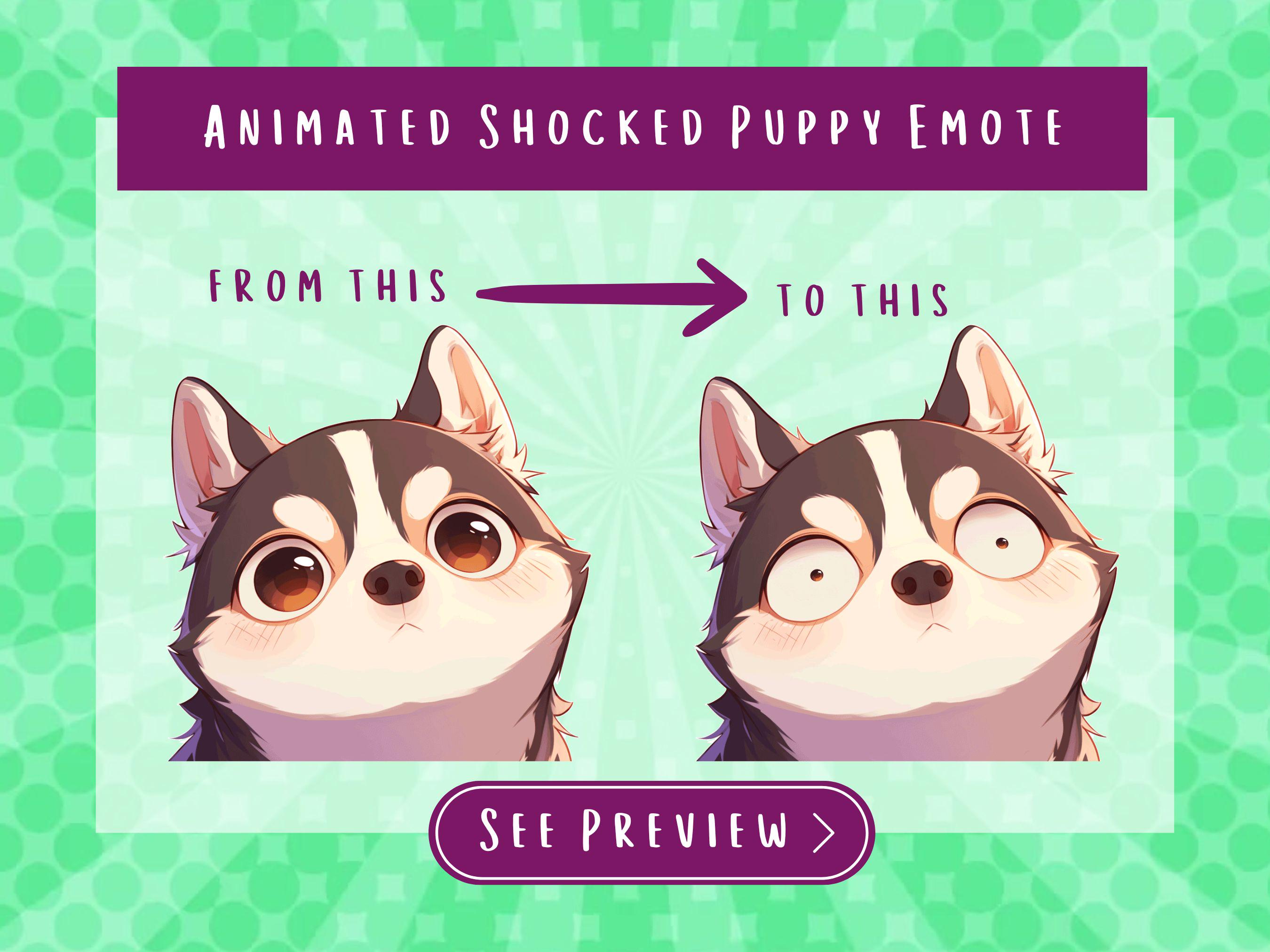 The Dog Who Saw Too Much Animated Emote | Optimized for Twitch, Discord ...
