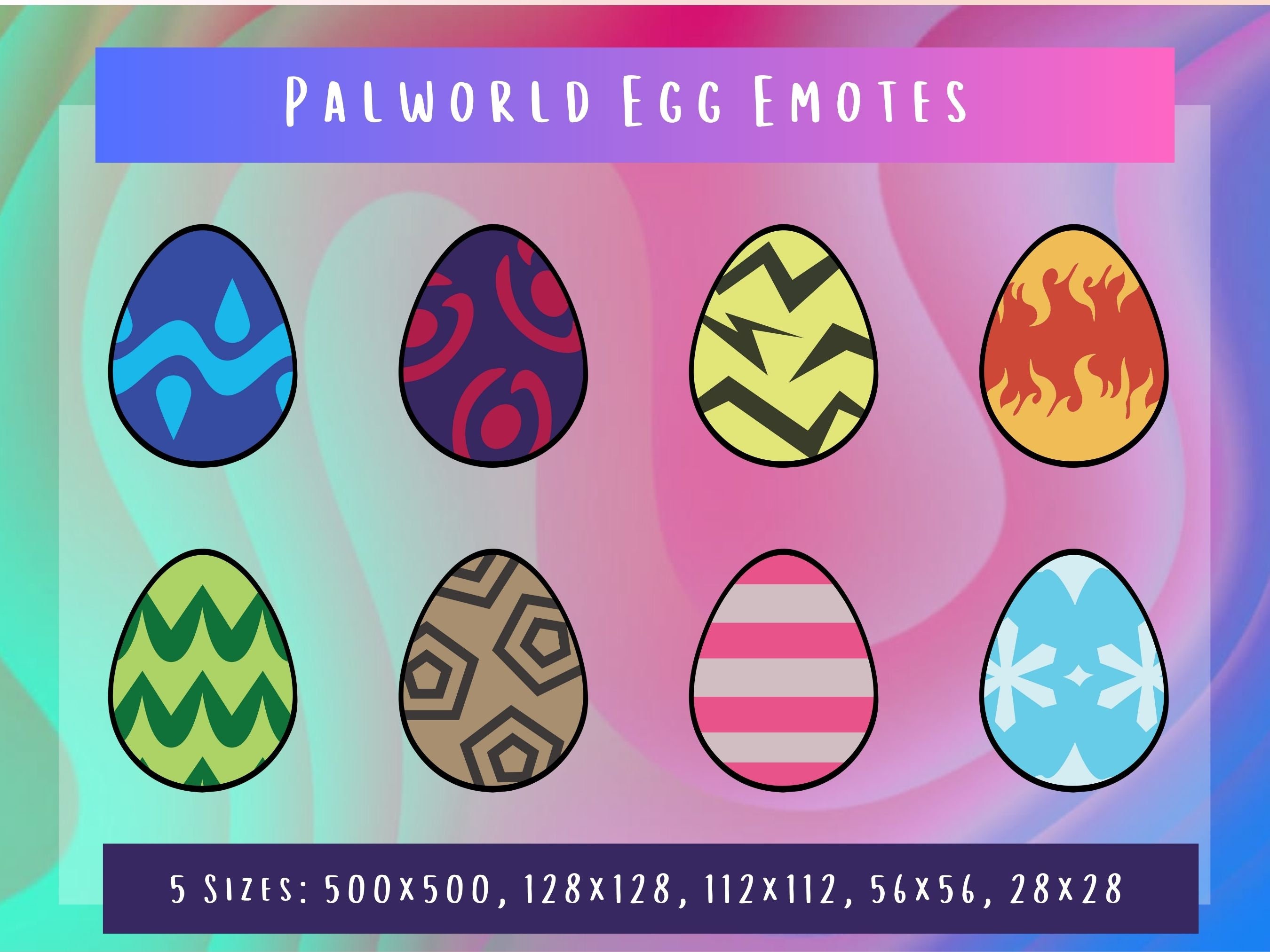 Palworld Egg Emotes | Gaming Emotes for Twitch Discord Youtube - Etsy