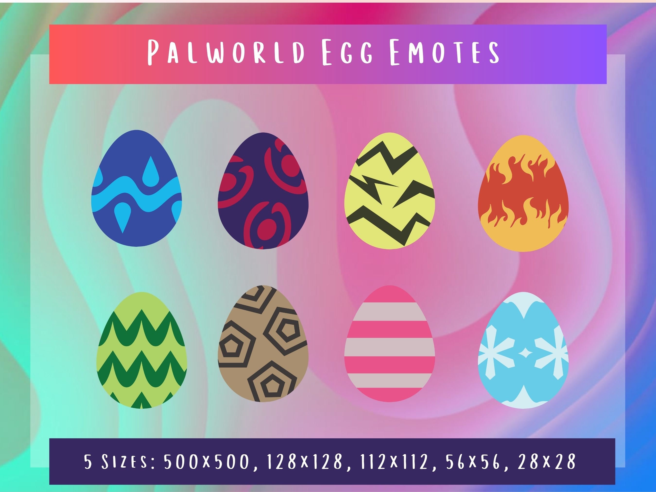 Palworld Egg Emotes | Gaming Emotes for Twitch Discord Youtube - Etsy