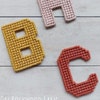 Easy Plastic Canvas Alphabet Pattern, Plastic Canvas Letters Patterns ...