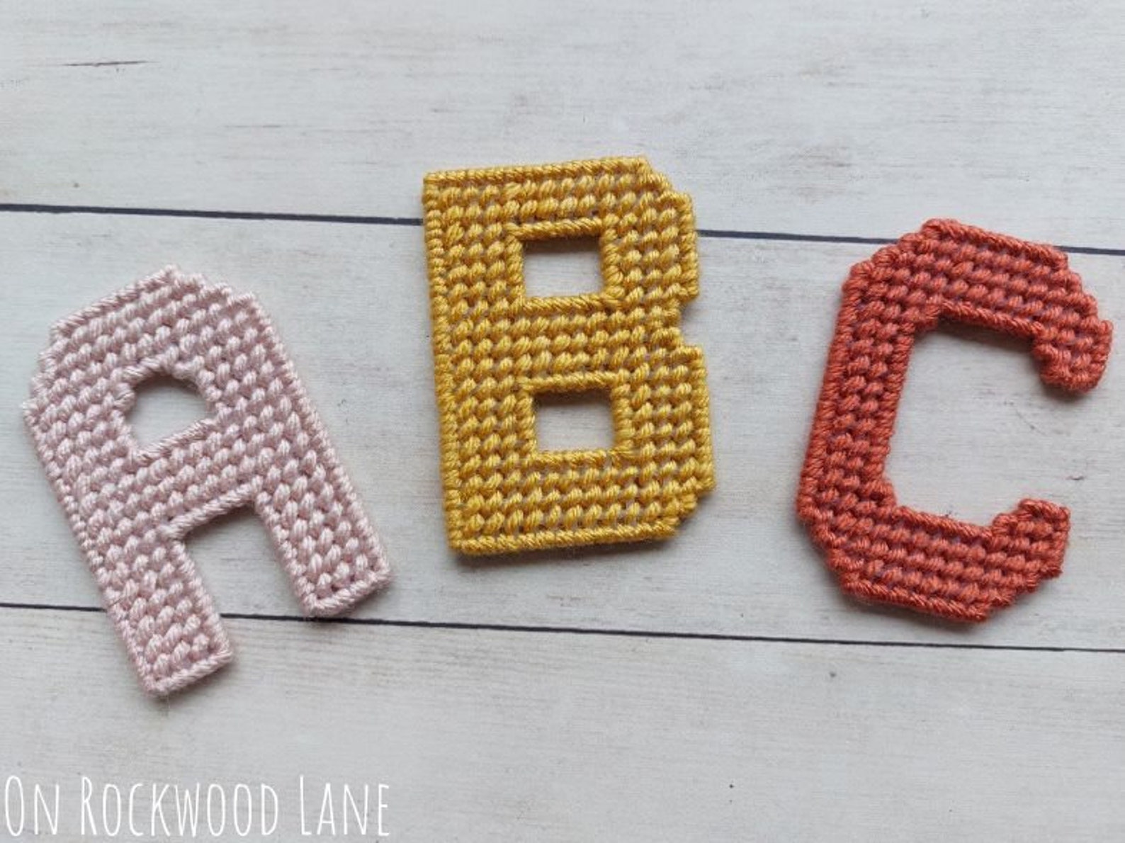 Easy Plastic Canvas Alphabet Pattern, Plastic Canvas Letters Patterns ...