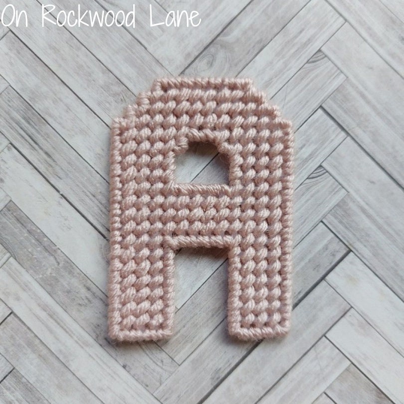 Easy Plastic Canvas Alphabet Pattern, Plastic Canvas Letters Patterns ...