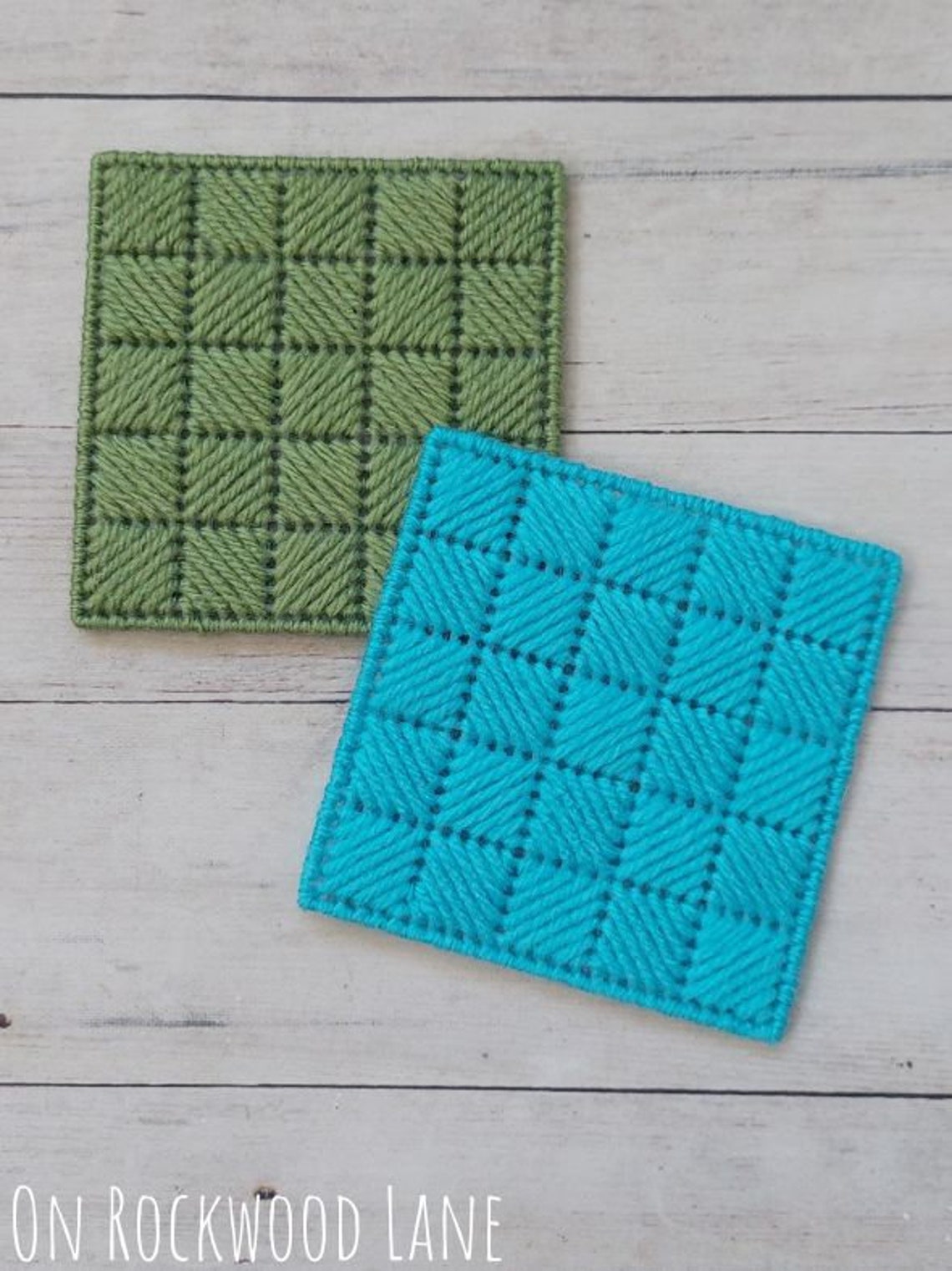Easy Plastic Canvas Coaster Pattern, Scottie Sage Coaster Plastic ...