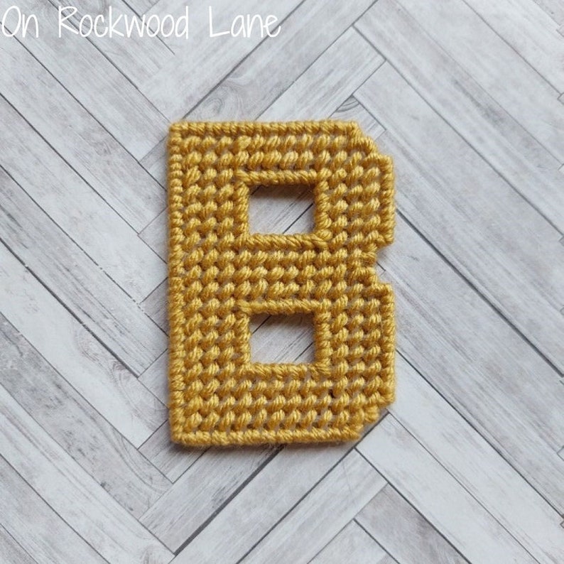 Easy Plastic Canvas Alphabet Pattern, Plastic Canvas Letters Patterns ...