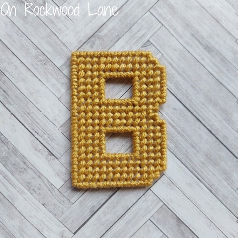 Easy Plastic Canvas Alphabet Pattern, Plastic Canvas Letters Patterns ...