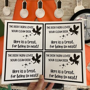 Printable Desk Fairy Treat Note - Etsy