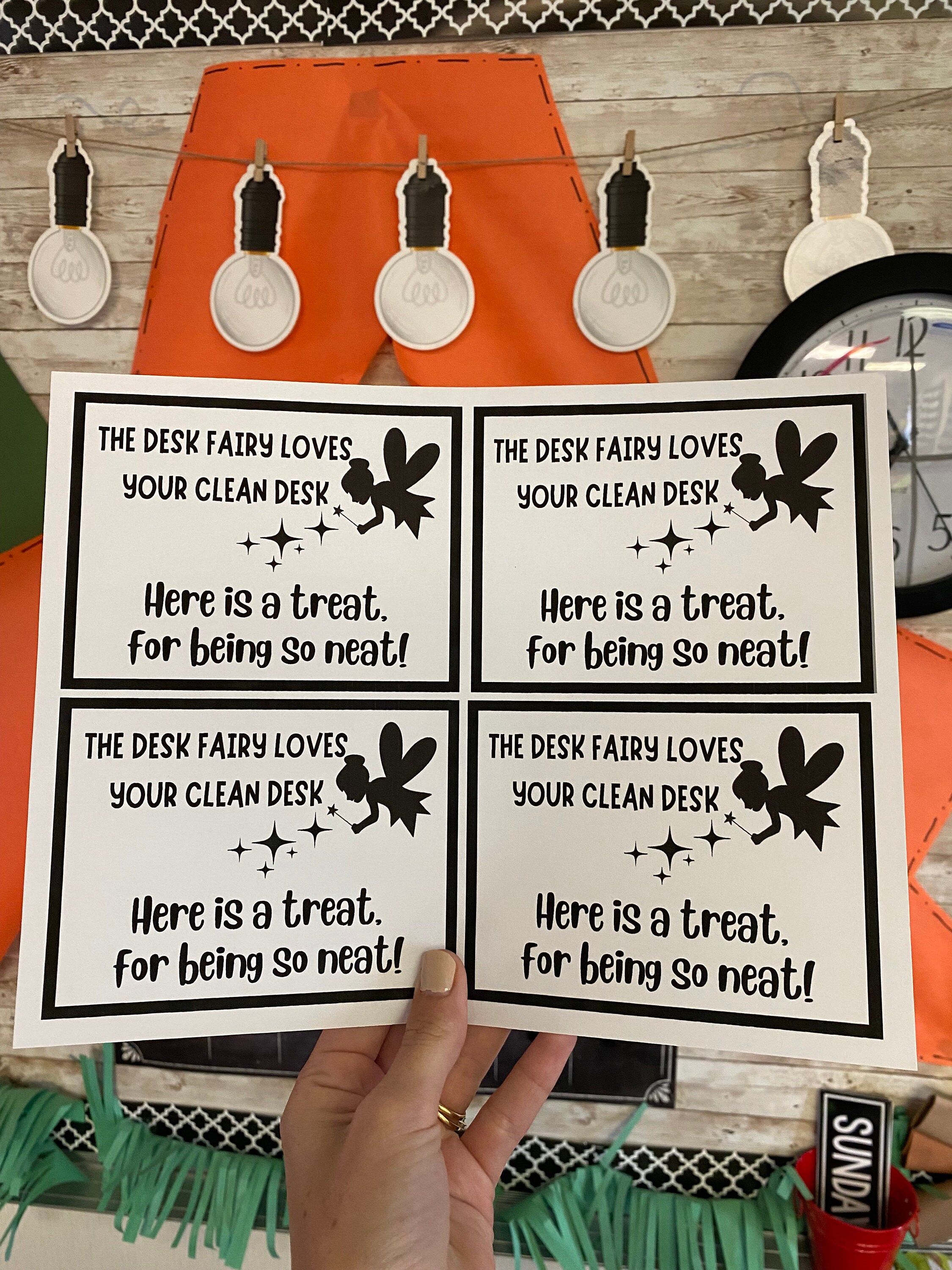 Printable Desk Fairy Treat Note - Etsy