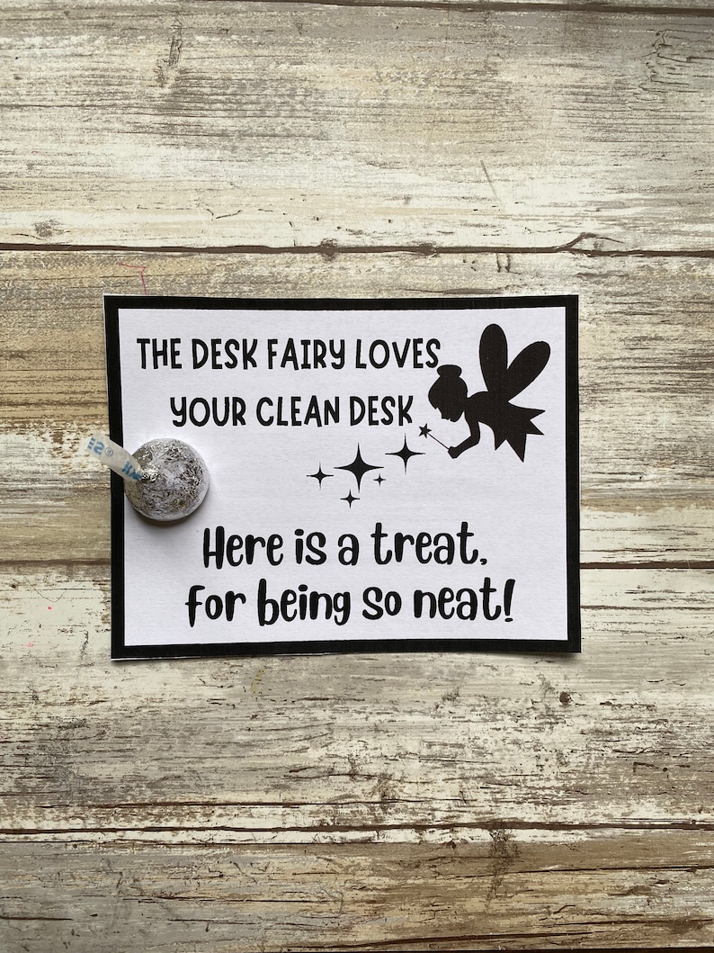 Printable Desk Fairy Treat Note - Etsy