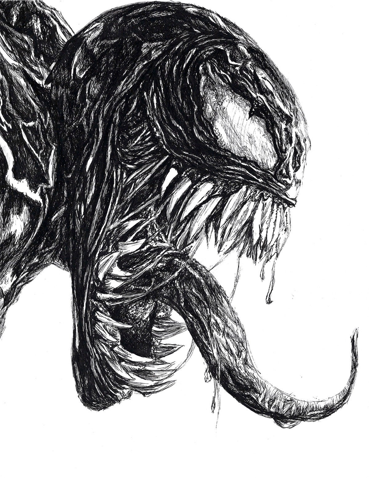 Venom Drawing | Etsy