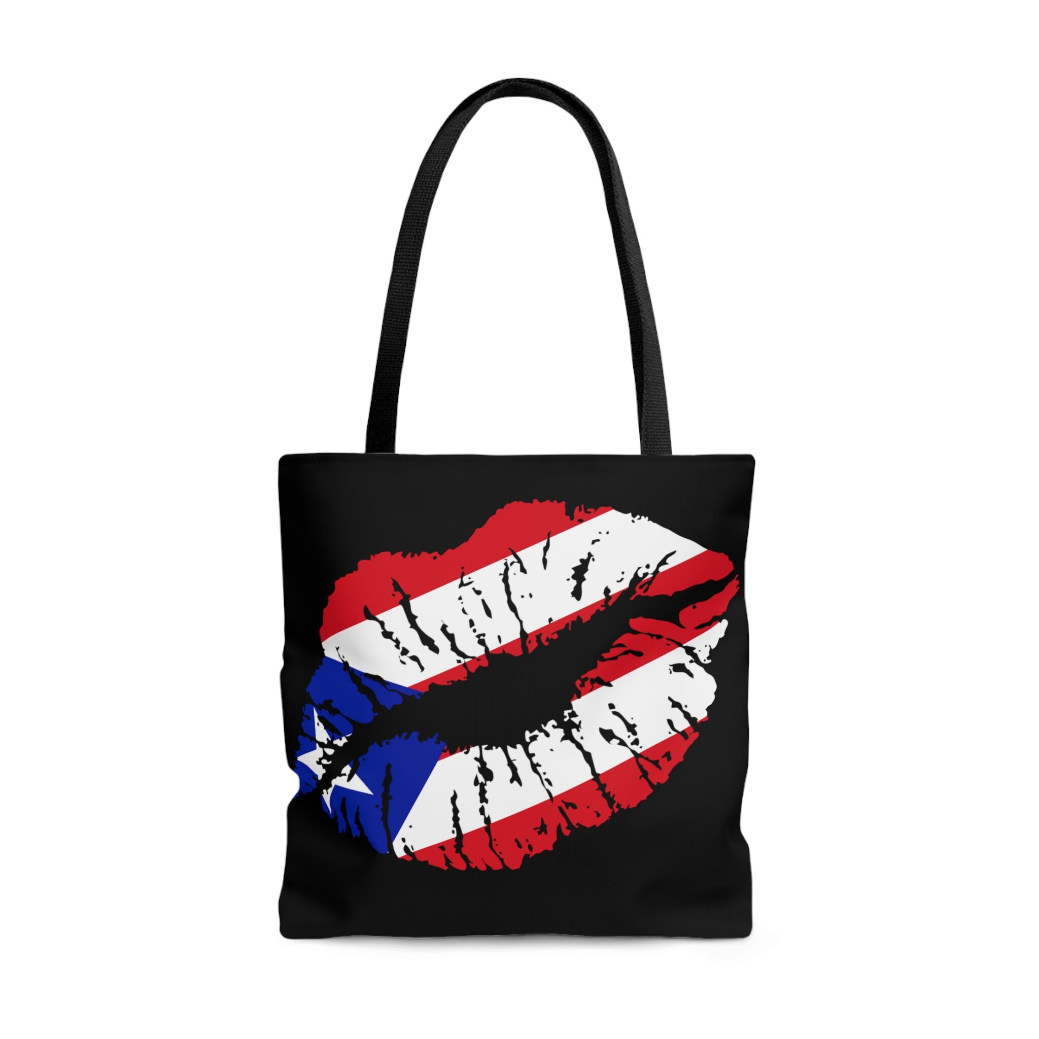 Puerto Rico Luscious Lips Flag Shopping Tote Bag - Etsy