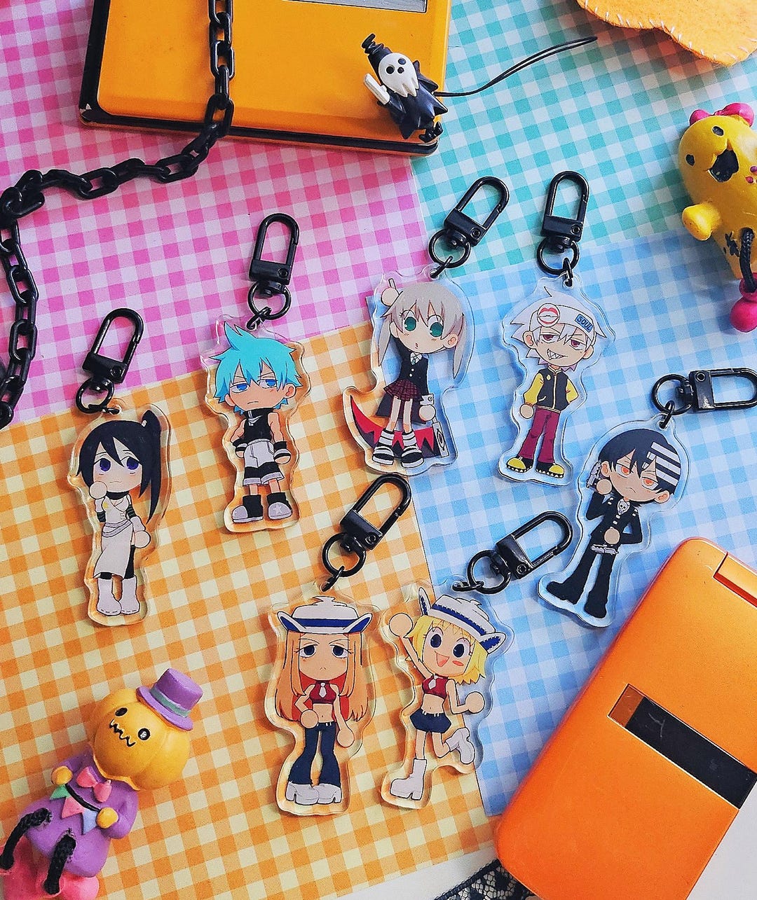 Soul Eater Keychain Set - Etsy