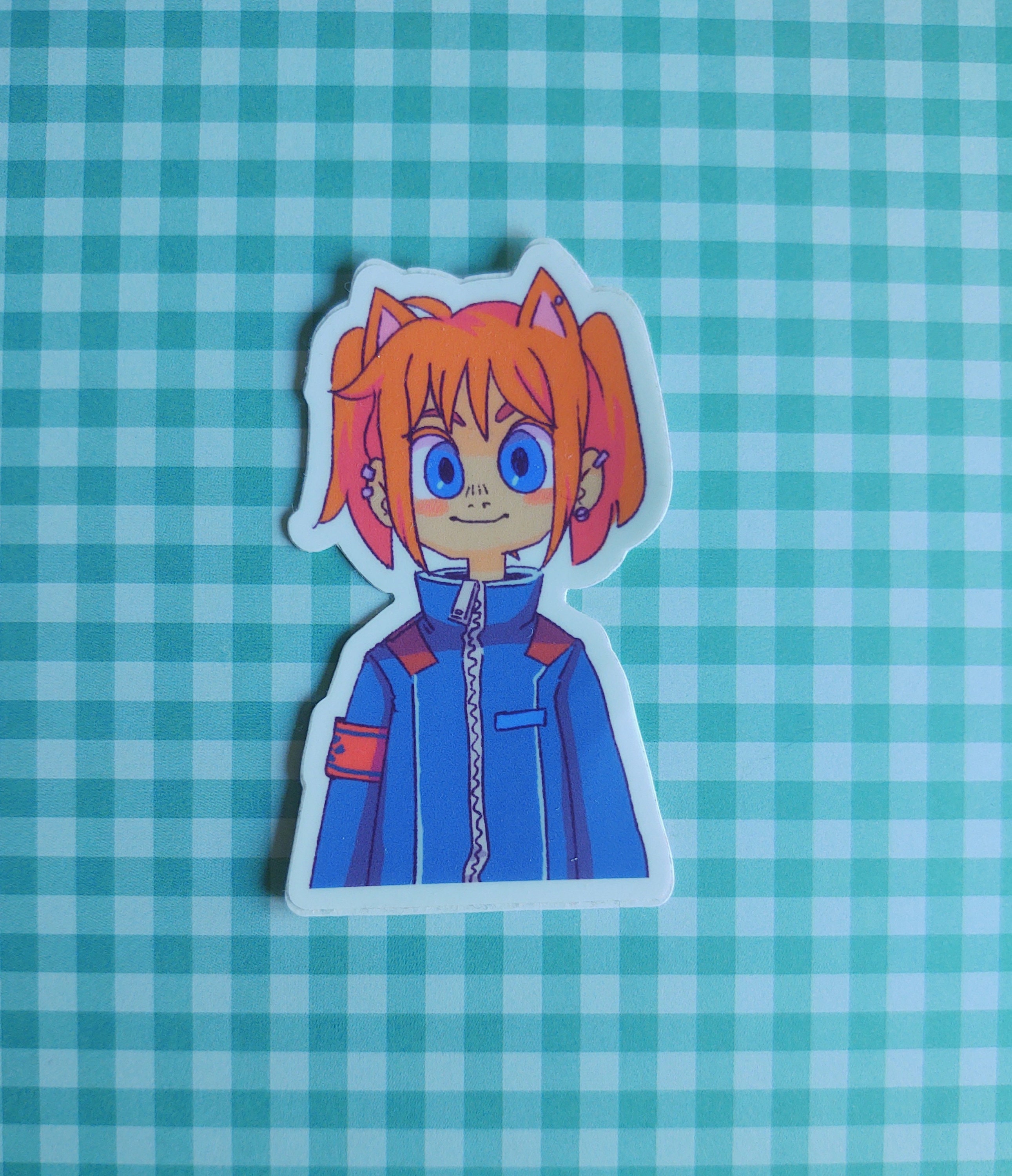 Vinyl Anime Cat Girl Sticker - Etsy