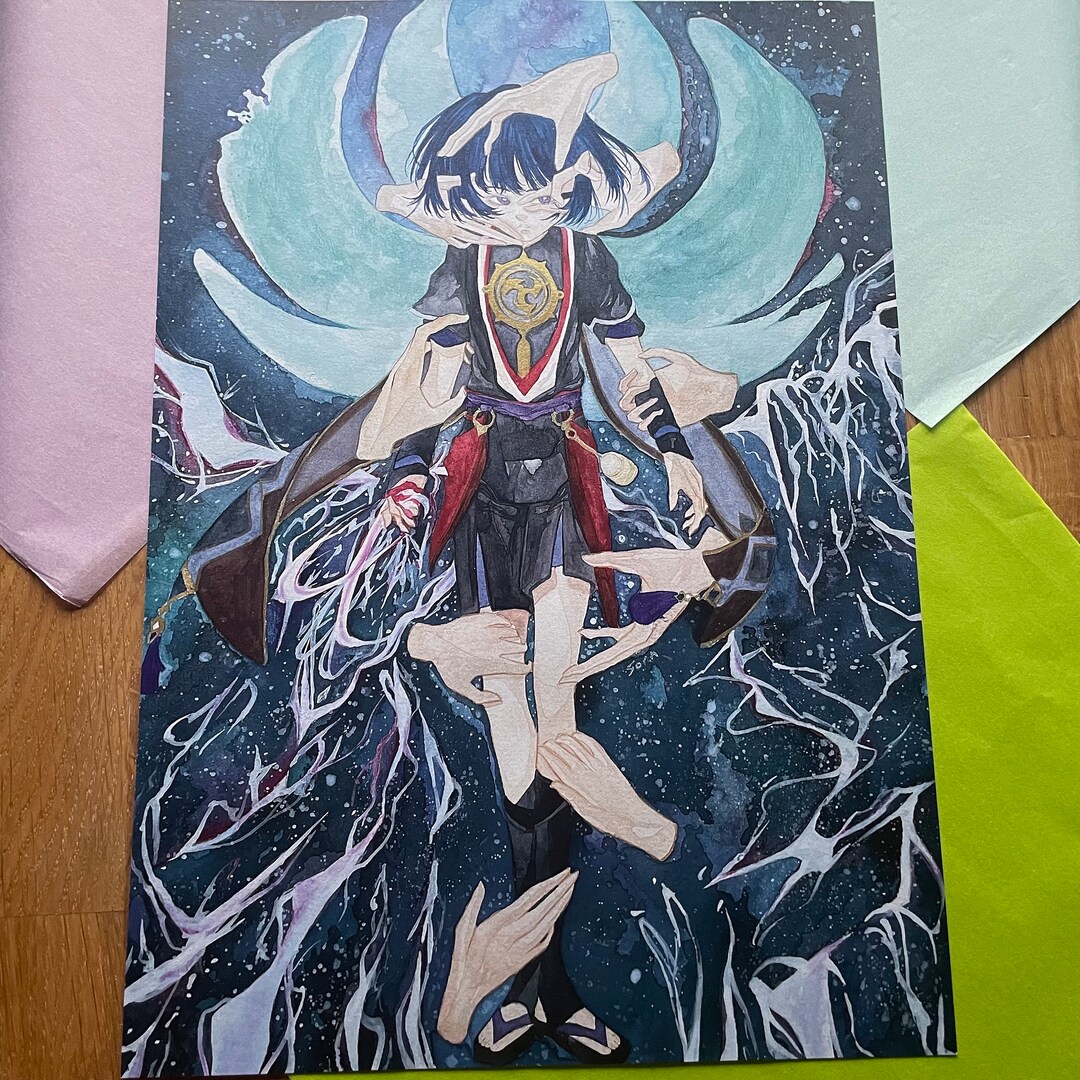 Scaramouche Genshin Impact A4 Print - Etsy