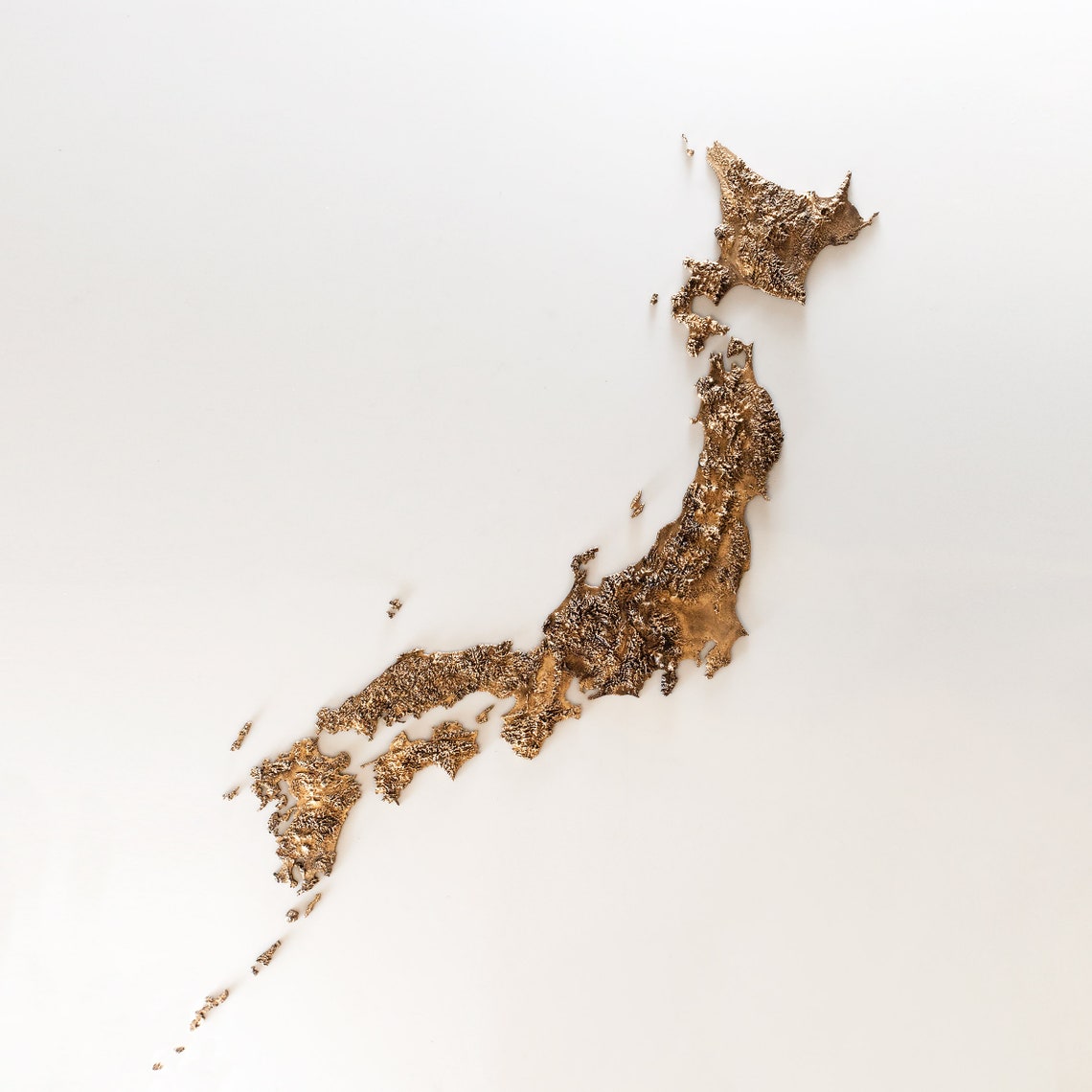 Japan Relief Map Map of Japan Japanese Map Topographic Map - Etsy