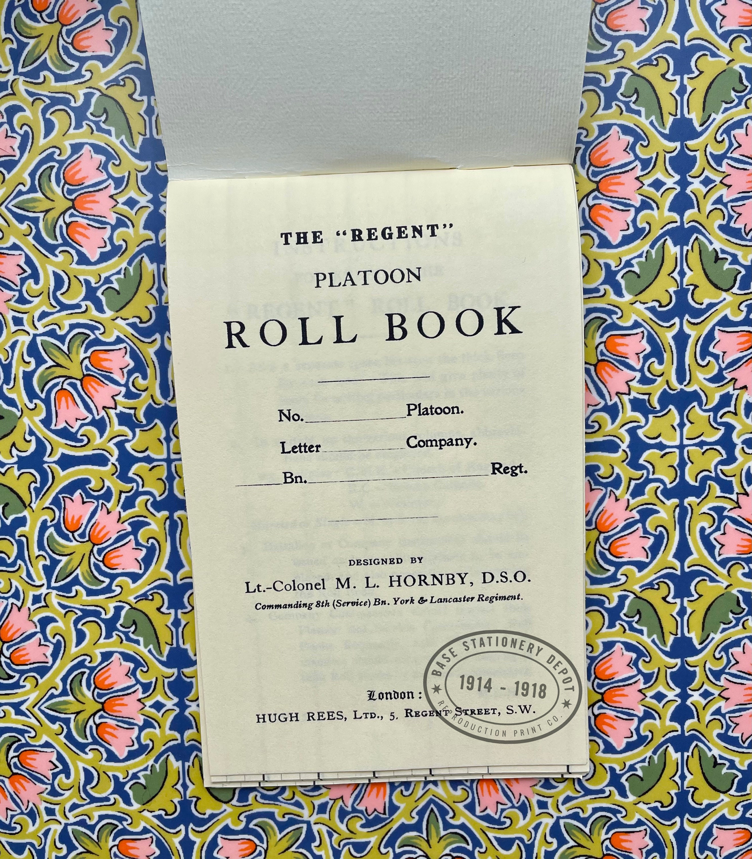 WW1 Roll Book - Regent Platoon Roll Book - Reproduction - Etsy