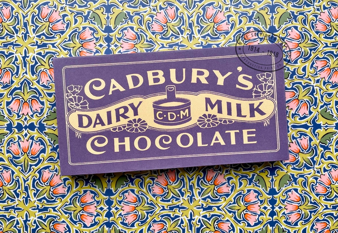 WW1 Cadbury's Dairy Milk 1915 Box Reproduction Chocolate Wrapper - Etsy