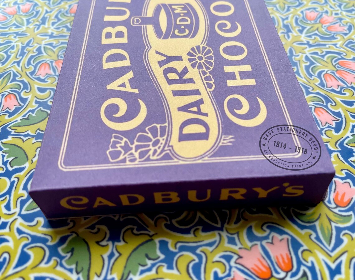 WW1 Cadbury's Dairy Milk 1915 Box Reproduction Chocolate Wrapper - Etsy