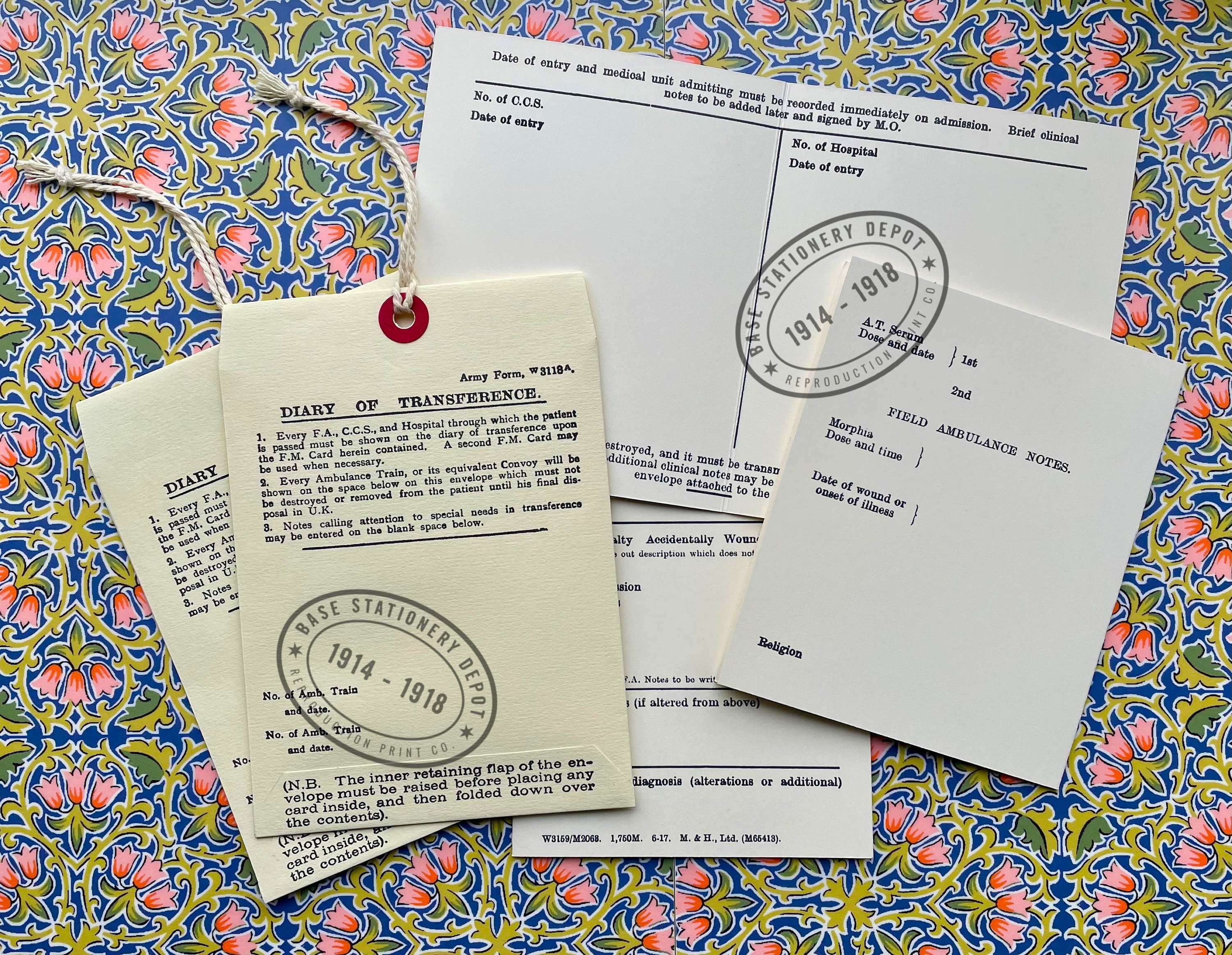 WW1 Casualty Labels 1917-1918 Field Medical Card Reproduction - Etsy