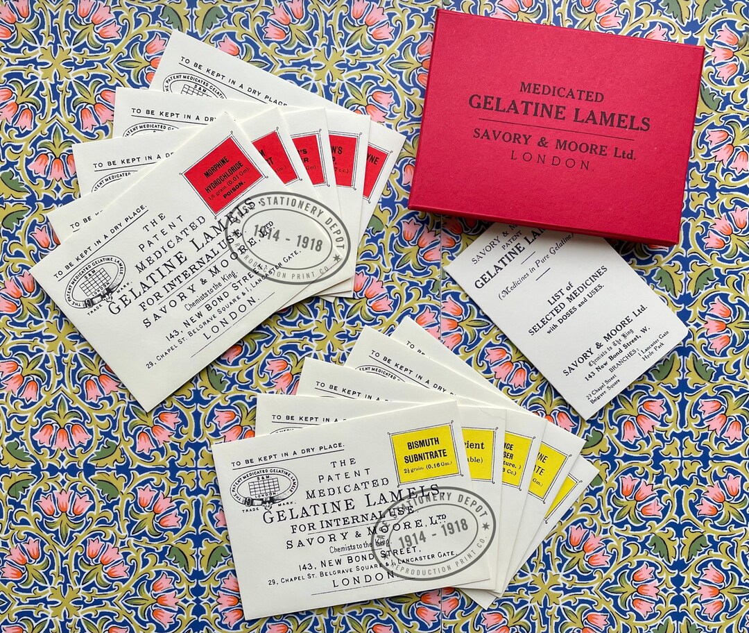 WW1 Personal Medical Packets - Savory & Moore Lamel Envelopes ...
