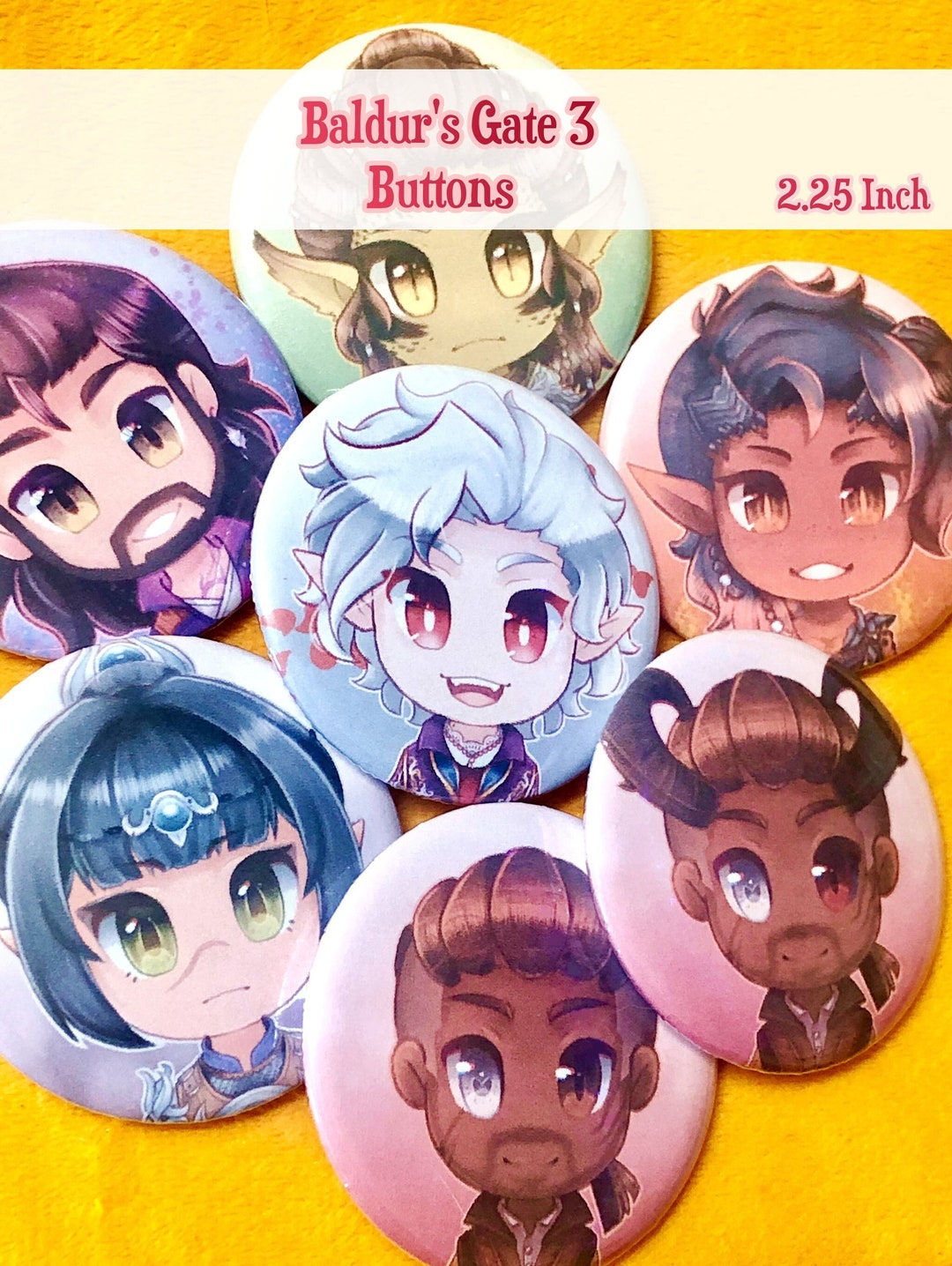 Baldur's Gate 3 Buttons - Etsy