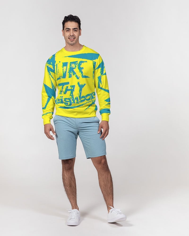 Men's Classic French Terry Crewneck Pullover L'ore Thy Neighbor 1 - Etsy