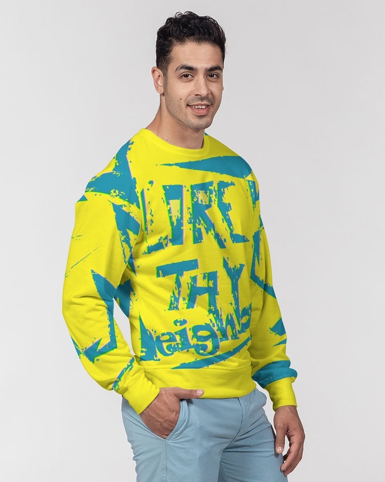 Men's Classic French Terry Crewneck Pullover L'ore Thy Neighbor 1 - Etsy