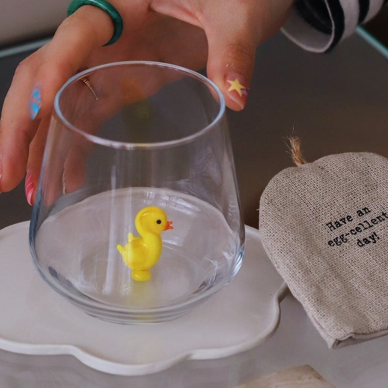 Cute Water Glass - Etsy