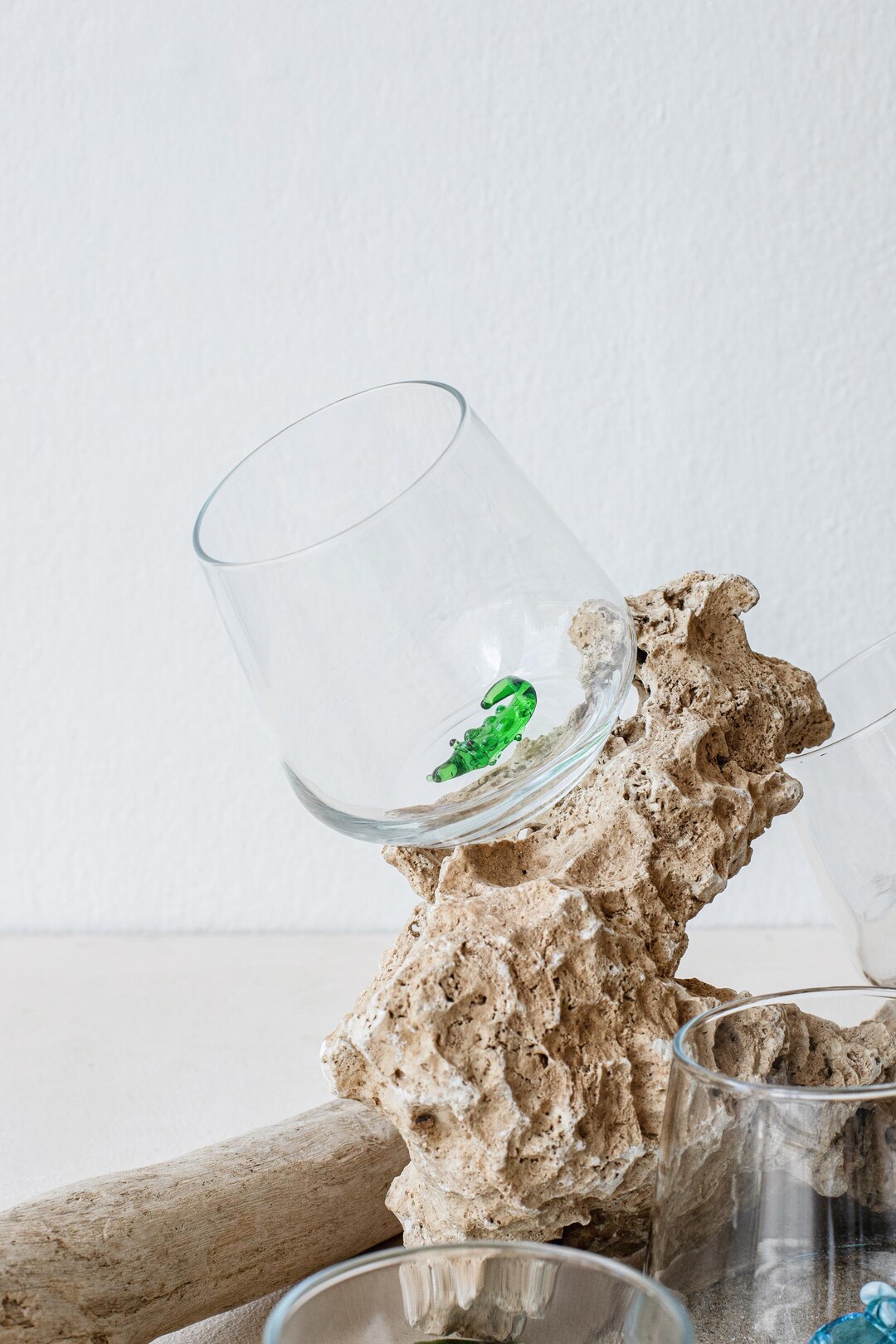 Crocodile Drinking Glass, Handmade Murano Glass, Crocodile Figure ...