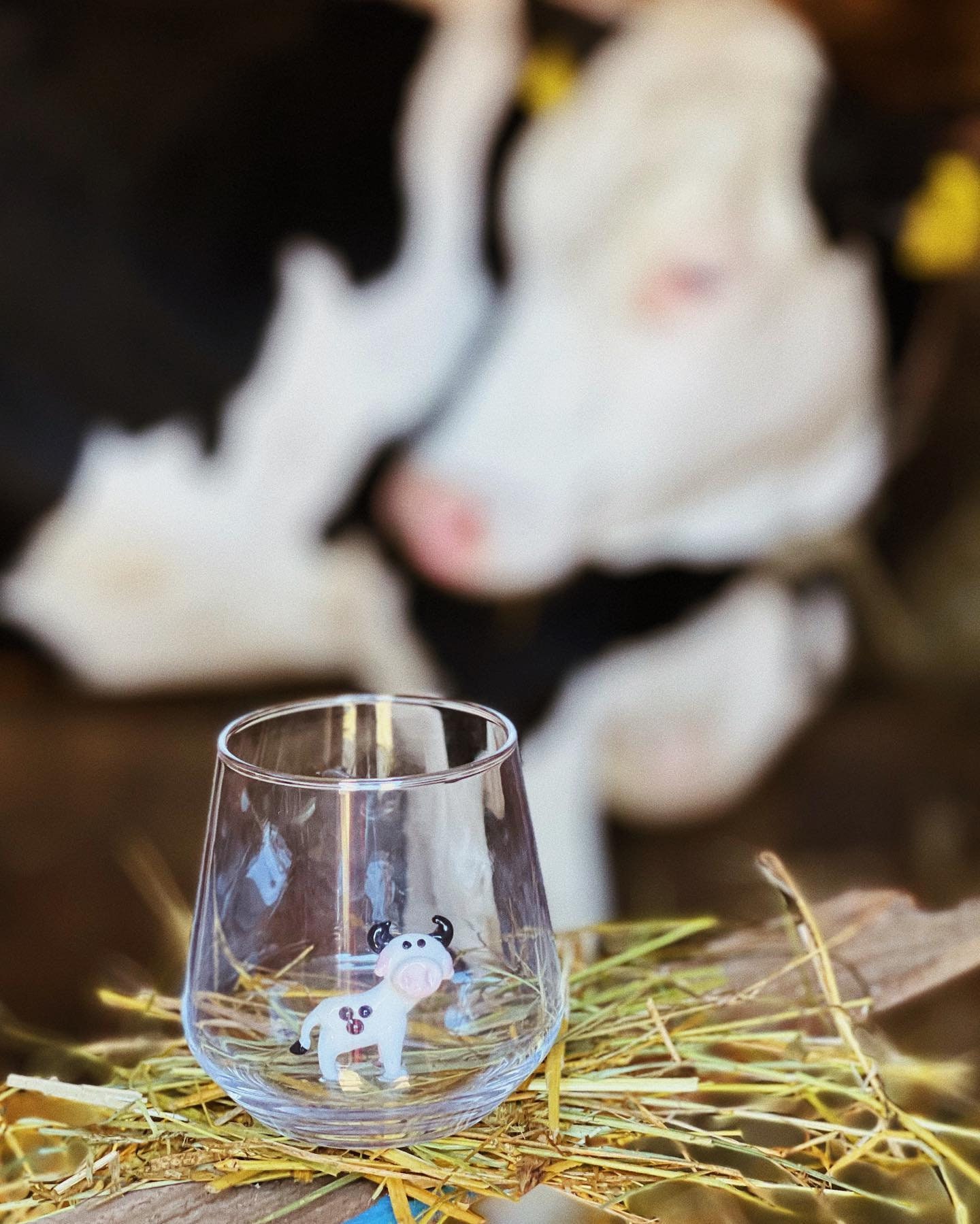 Cow Water Drinking Glass, Handmade Glassware, Tumbler & Water Glasses ...