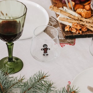 Water Cup With Handmade Gingerbread Man Figure, Gingerbread Man Décor ...