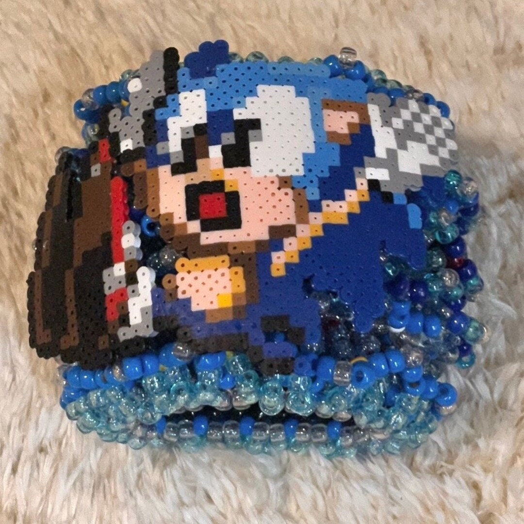Kandi Sonic the Hedgehog Rotating Cuff - Etsy