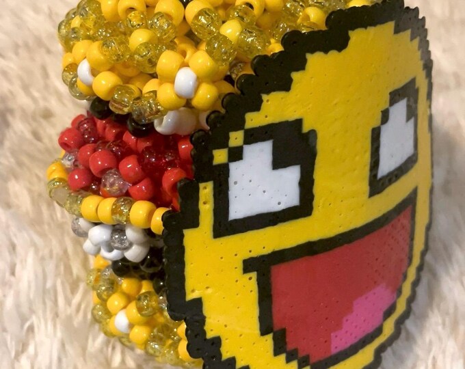 Kandi Epic Face 3D Roatating Cuff - Etsy