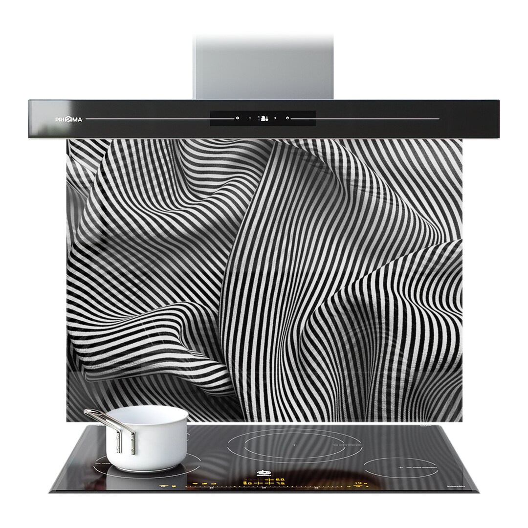 Kitchen Splashback Abstract Zebra Animal Print Art Tempered Glass ...