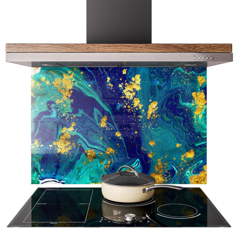 Kitchen Glass Splashback ANY SIZE Cooker Hob Wall Backsplash - Etsy
