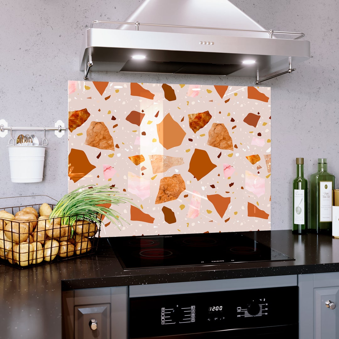 Glass Backsplash Kitchen ANY SIZE Bespoke Splashback Cooker - Etsy