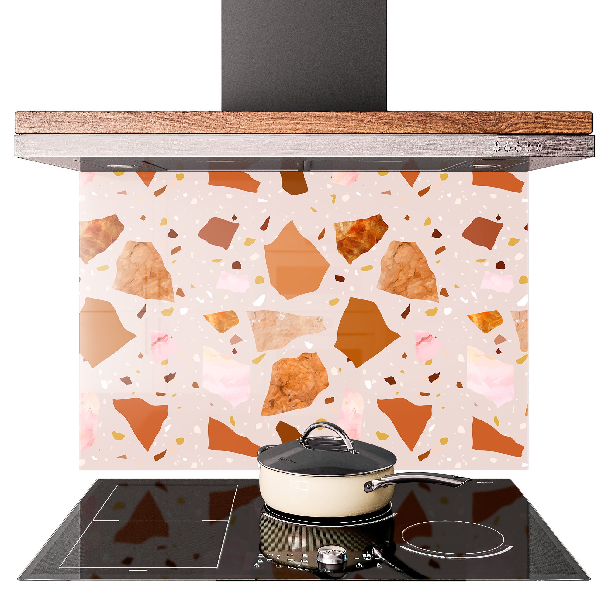 Glass Backsplash Kitchen ANY SIZE Bespoke Splashback Cooker - Etsy