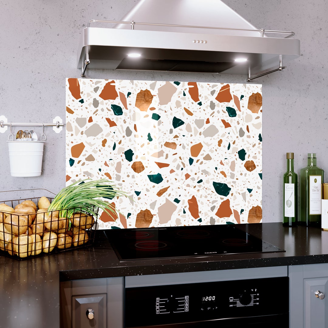 Glass Splashback Kitchen ANY SIZE or Bespoke Stove Backsplash Wall ...