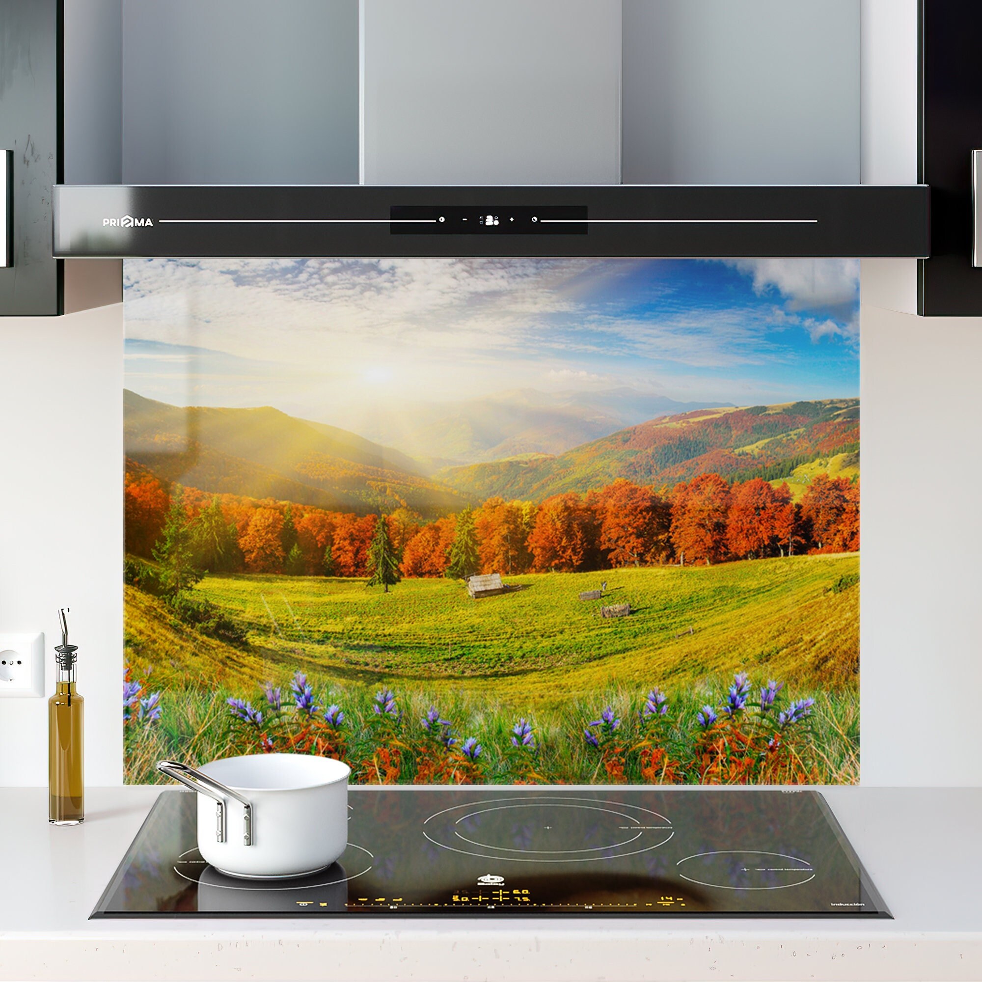 Kitchen Glass Splashback ANY SIZE or Bespoke Hob Wall Panel - Etsy UK