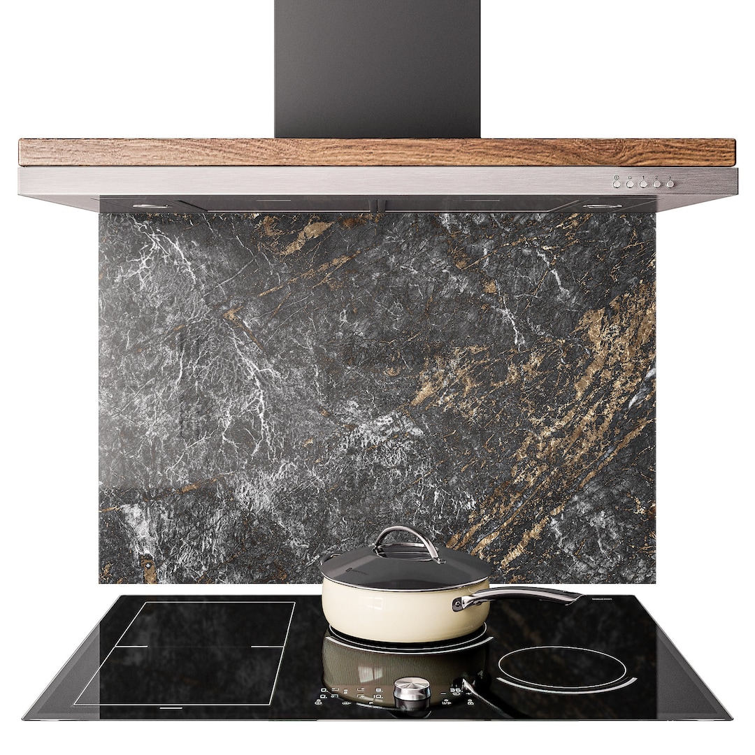 Kitchen Splashback Natural Marble Granite Stone Texture Rock Tempered ...