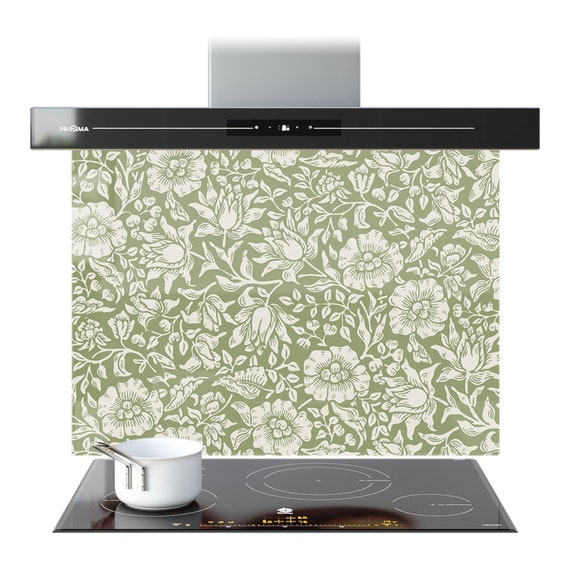 Printed Kitchen Glass Splashback Tempered Cooker Tiles Panel - Etsy UK
