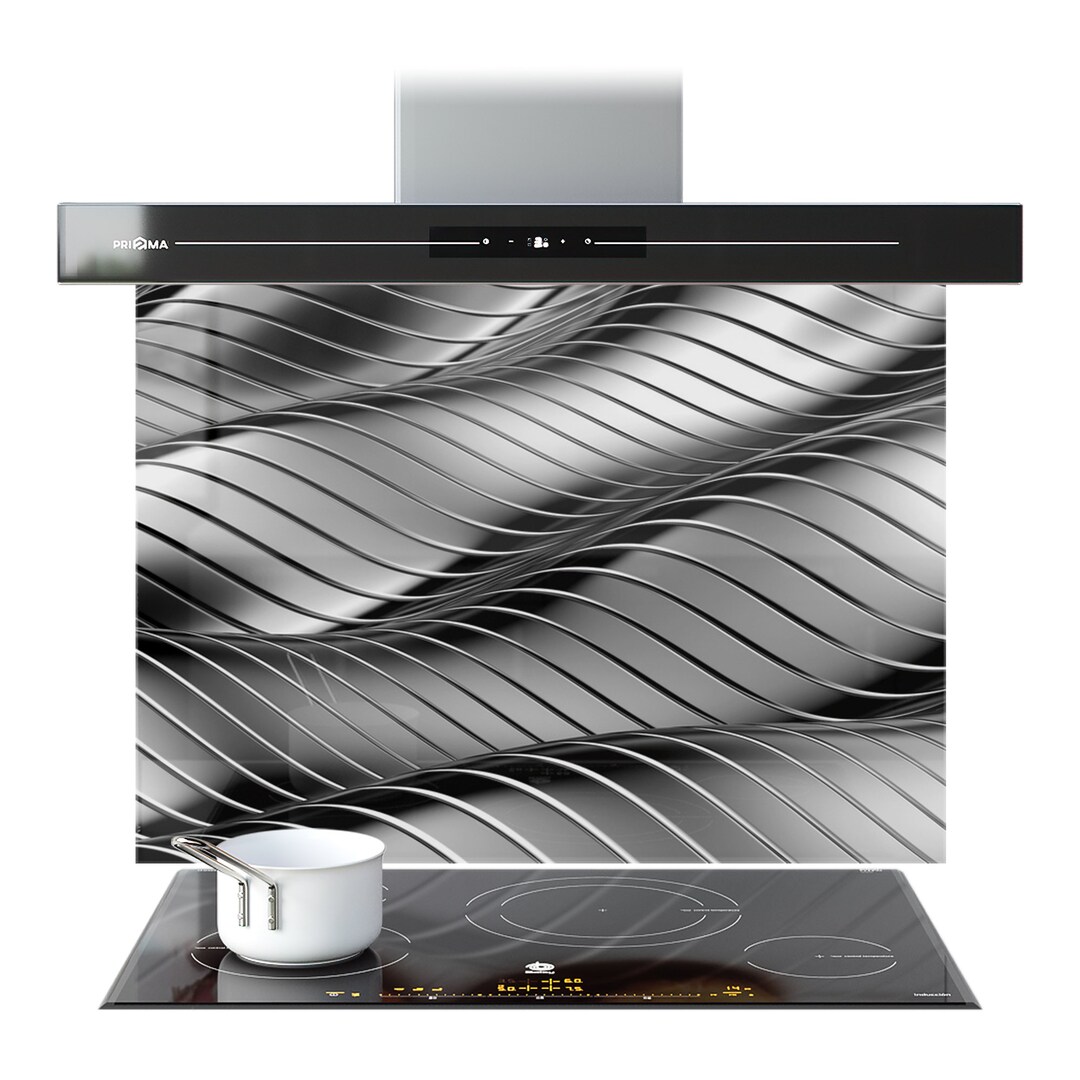 Printed Kitchen Glass Splashback Abstract Graphic Art Made of Tempered ...