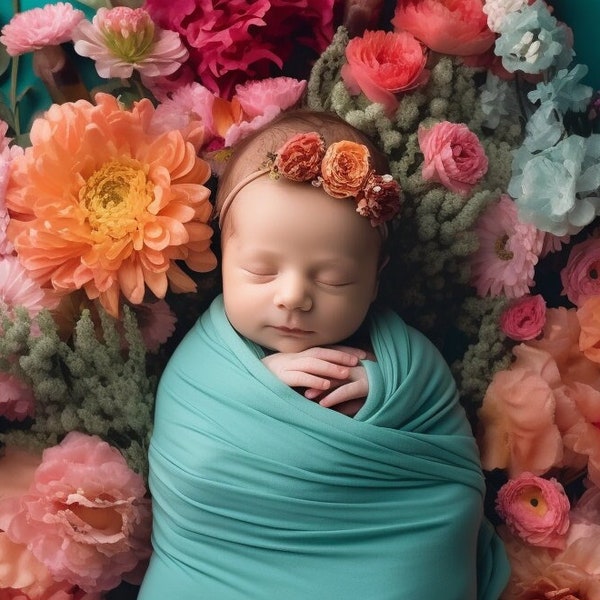 Turquoise & Teal Baby Blanket - Etsy