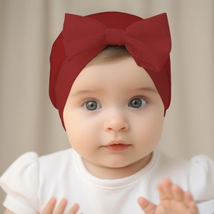 Baby Girl Solid Red Swaddle Blanket Set, Boy Plain Scarlet Beanie, Ruby ...