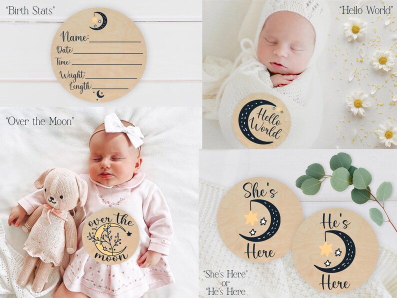 Gender Neutral Moons & Stars Swaddle, Yellow and Navy Knot Hat ...