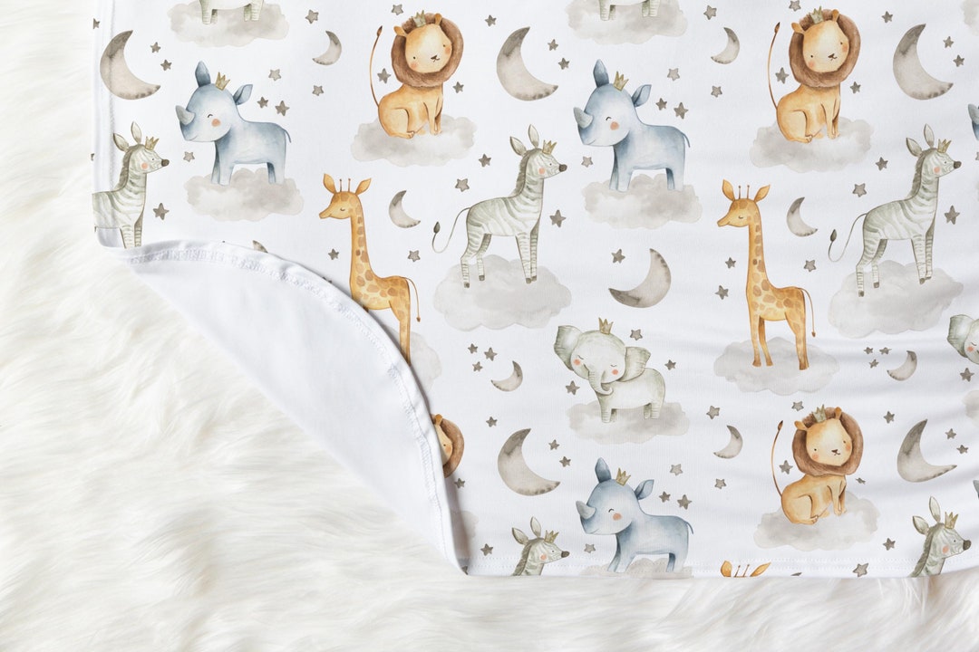 Cute African Animals Swaddle Set (elephant Lion Giraffe Rhino Zebra ...