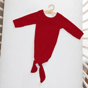 Baby Boy Solid Holiday Red Swaddle Blanket Set, Plain Scarlet Christmas ...