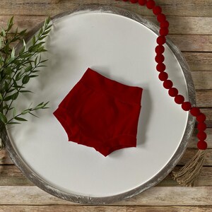 Baby Girl Solid Red Swaddle Blanket Set, Boy Plain Scarlet Beanie, Ruby ...