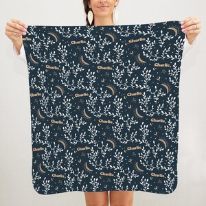 Personalized Boho Moons Swaddle Gift Set for Baby Boy / Girl, Celestial ...